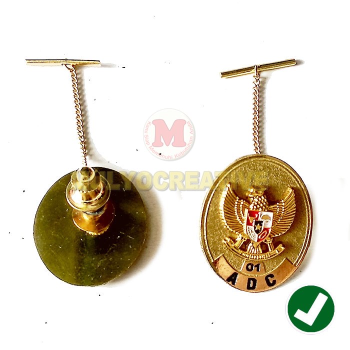 Jual Pin ADC 01 Oval dan Rantai – Pin Bros Logo ADC Garuda Logam ...