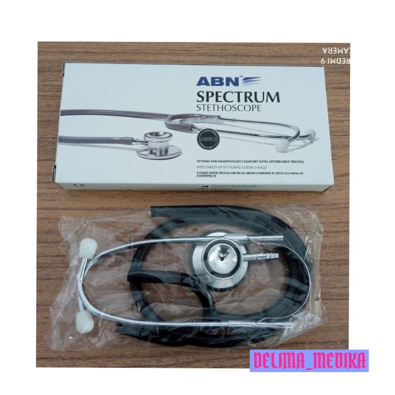 Jual Stetoskop ABN Spectrum Dewasa Warna Grey ,Black / Stethoscope ABN ...