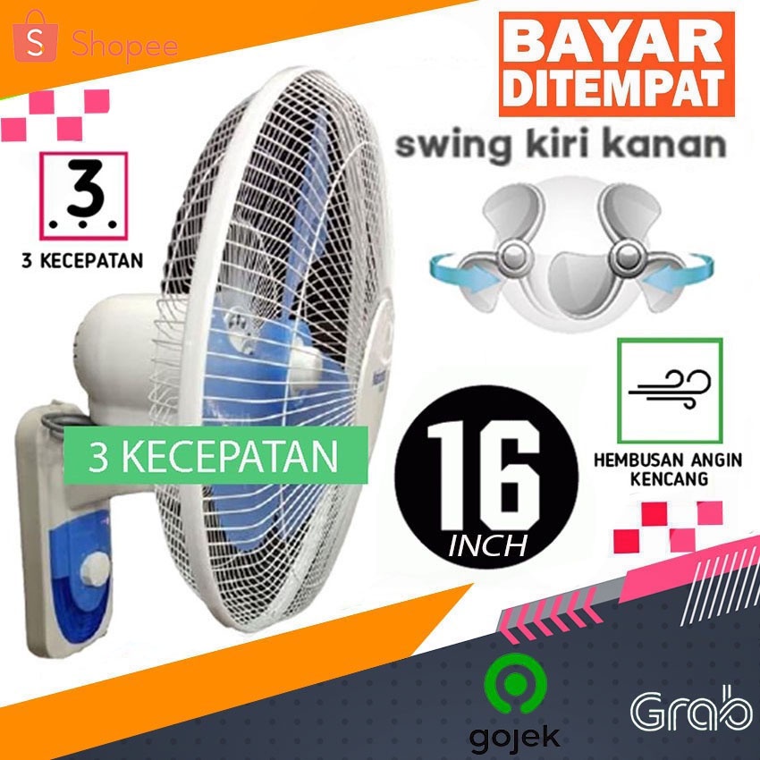 Jual Kipas Angin Dinding National Gold Kipas Wall Fan 16 inch / Kipas Dinding / Kipas Angin Ding ...