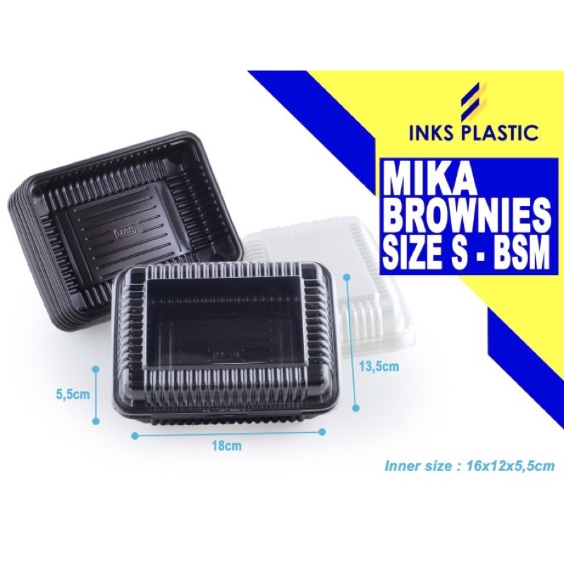 Jual MIKA BOX BROWNIES SIZE S BSM (50 PCS) | Shopee Indonesia
