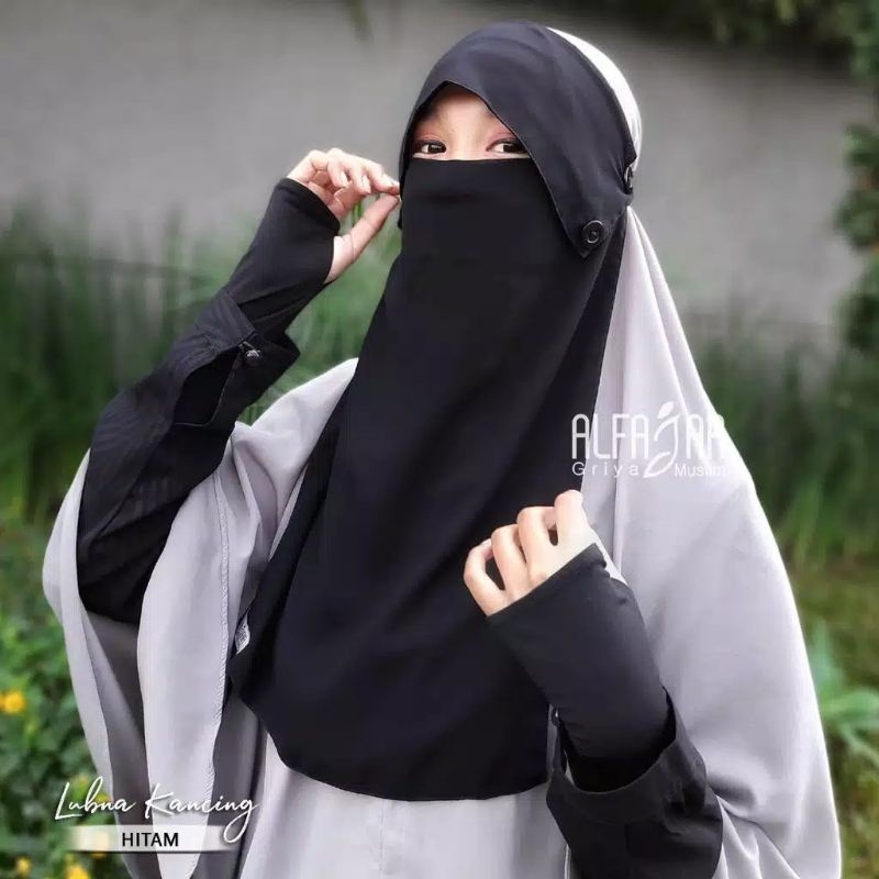 Jual cadar niqob bandana poni kancing | Shopee Indonesia