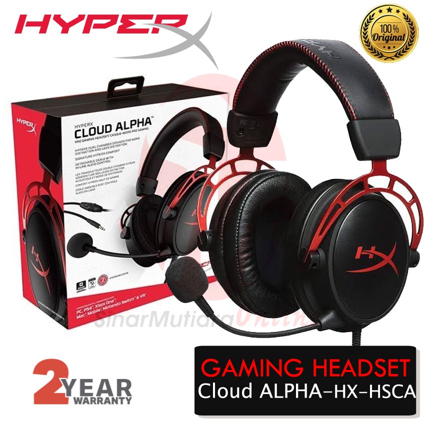 Jual Console Headset HyperX Cloud Alpha Gaming Headset HX-HSCA-RD ...