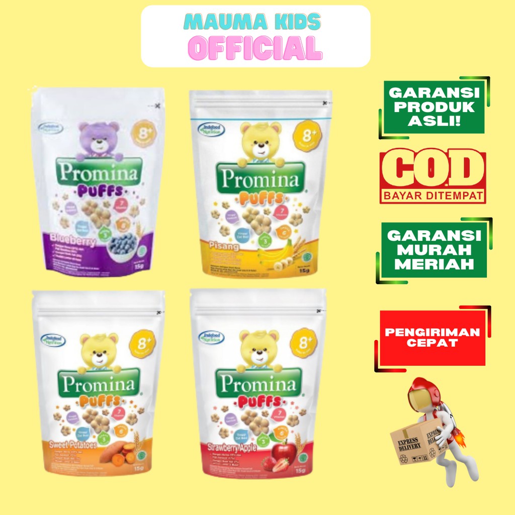 Jual Biskuit Bayi Promina Puffs Snack Mpasi Booster BB Bayi 8 Bulan ...