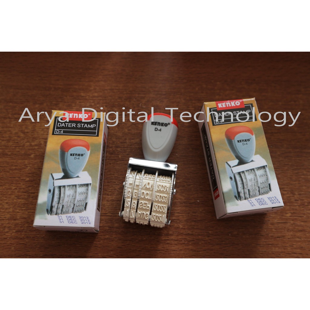 Jual Stampel Tanggal Dater Stamp Kenko Date Stempel D 4 Murah Bagus ...