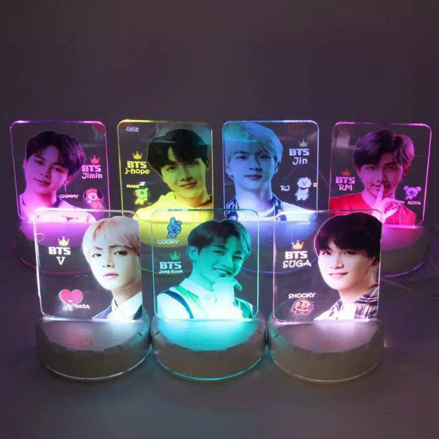 Jual MYLIGHT.ID LED Akrilik Member BTS - Acrylic Led Lamp - Lampu BTS ...