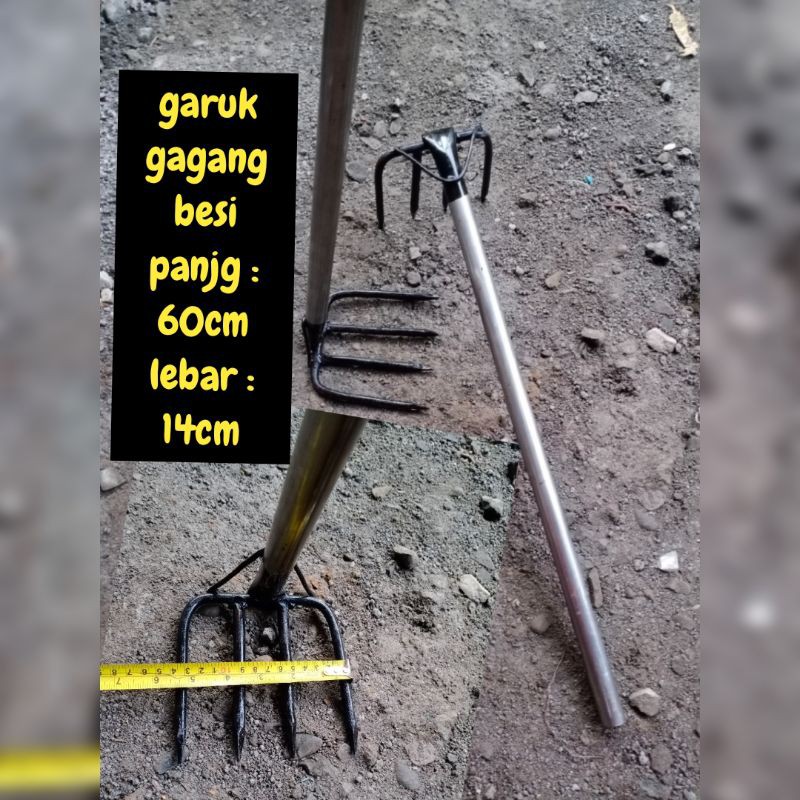 Jual Garuk Gagang Besi Cangkul Garuk Pacul Sampah Shopee Indonesia