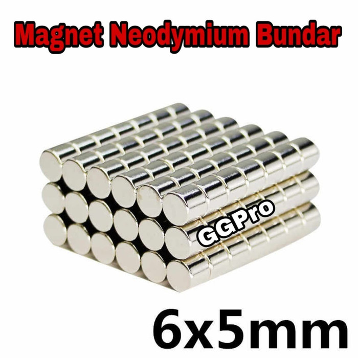Jual MAGNET NEODYMIUM SUPER KUAT 6x5 mm | Shopee Indonesia