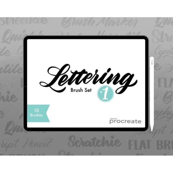 Jual Procreate Brush - Super Easy Procreate Lettering Premium Brush ...