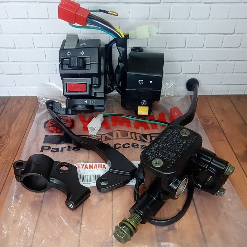 Jual paketan saklar kanan kiri plus master rem assy handle kopling dan dudukan motor yamaha fizr ...
