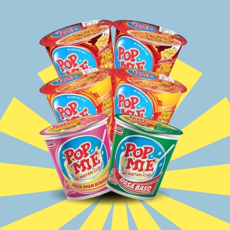 Jual POP MIE POPMIE KUAH GORENG NOODLE CUP INSTAN | Shopee Indonesia