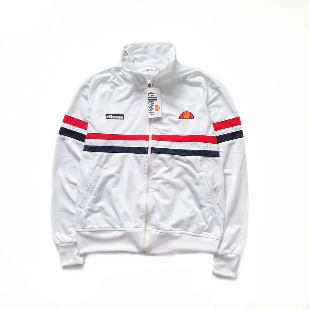 Jual Men's Track Top 80s Casuals White List Red Black | Shopee Indonesia