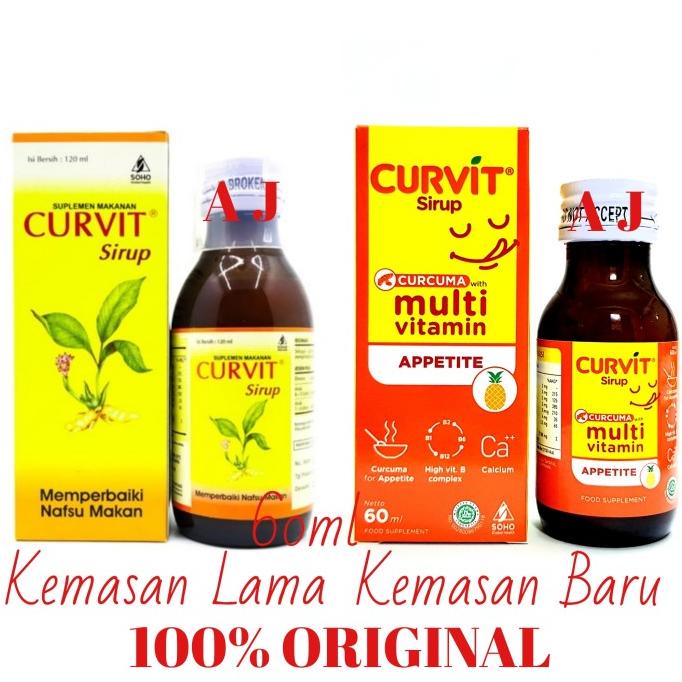 Jual Curvit Sirup 60ml - Vitamin Penambah Nafsu Makan | Shopee Indonesia