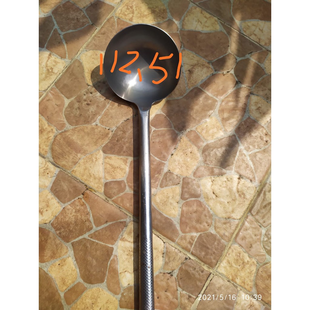 Jual centong besar restoran sendok sayur sop kuah tahan panas stainless ...