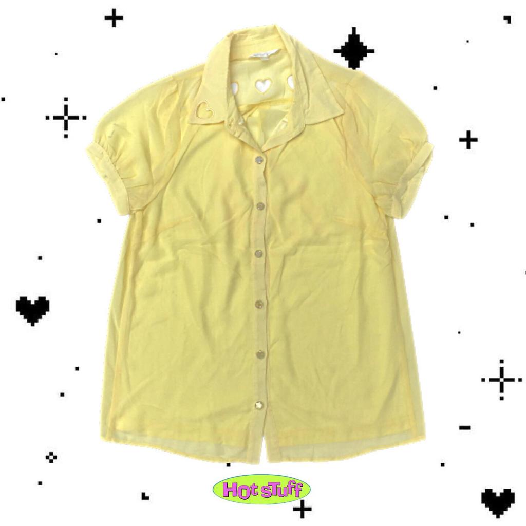Jual yellow sheer shirt | Shopee Indonesia