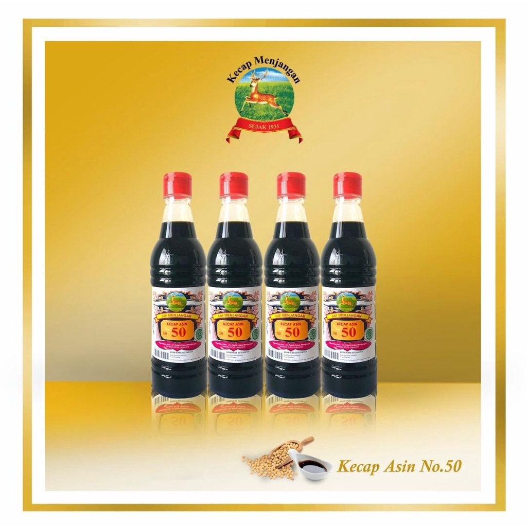 Jual KECAP ASIN MENJANGAN NO. 50 CHINESE SALTY SOY SAUCE 600ML WANGI ...