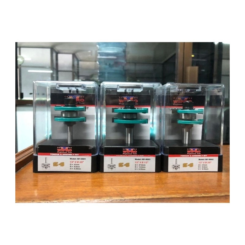 Jual WIPRO Tongue and Groving 1/4" x 3/8" Mata Profil - Router bit T&G ...