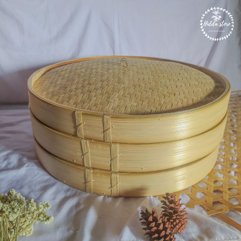 Jual klakat bambu 50 cm | kukusan dimsum | klakat dimsum | Shopee Indonesia