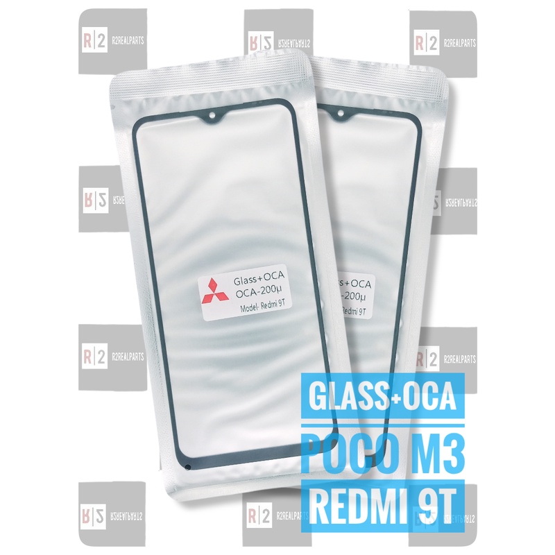 Jual Glass Kaca TS LCD Sudah Lem OCA XIAOMI Redmi 9T / Pocophone Poco M3 Hitam | Shopee Indonesia
