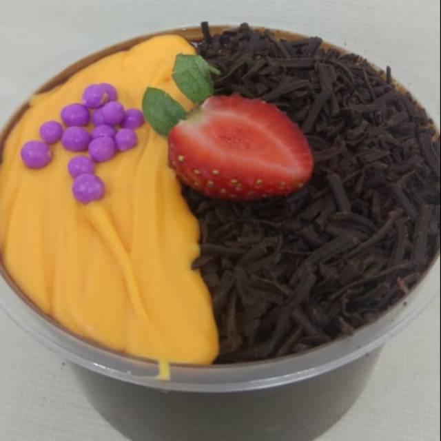 Jual Cake Lumer 450ml Mangga glaz tabur caviar anggur+Coklat | Shopee ...