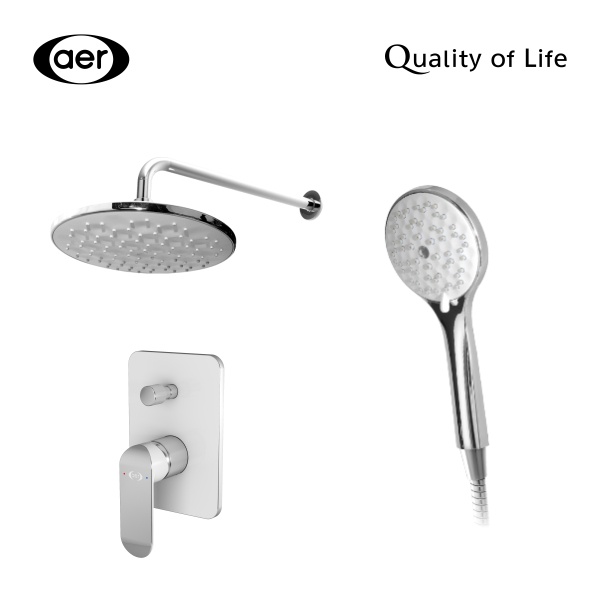 Jual AER Bundling Wall Shower WS20+Hand Shower GSH4-5CW+Kran Tanam SAH DY1 | Shopee Indonesia