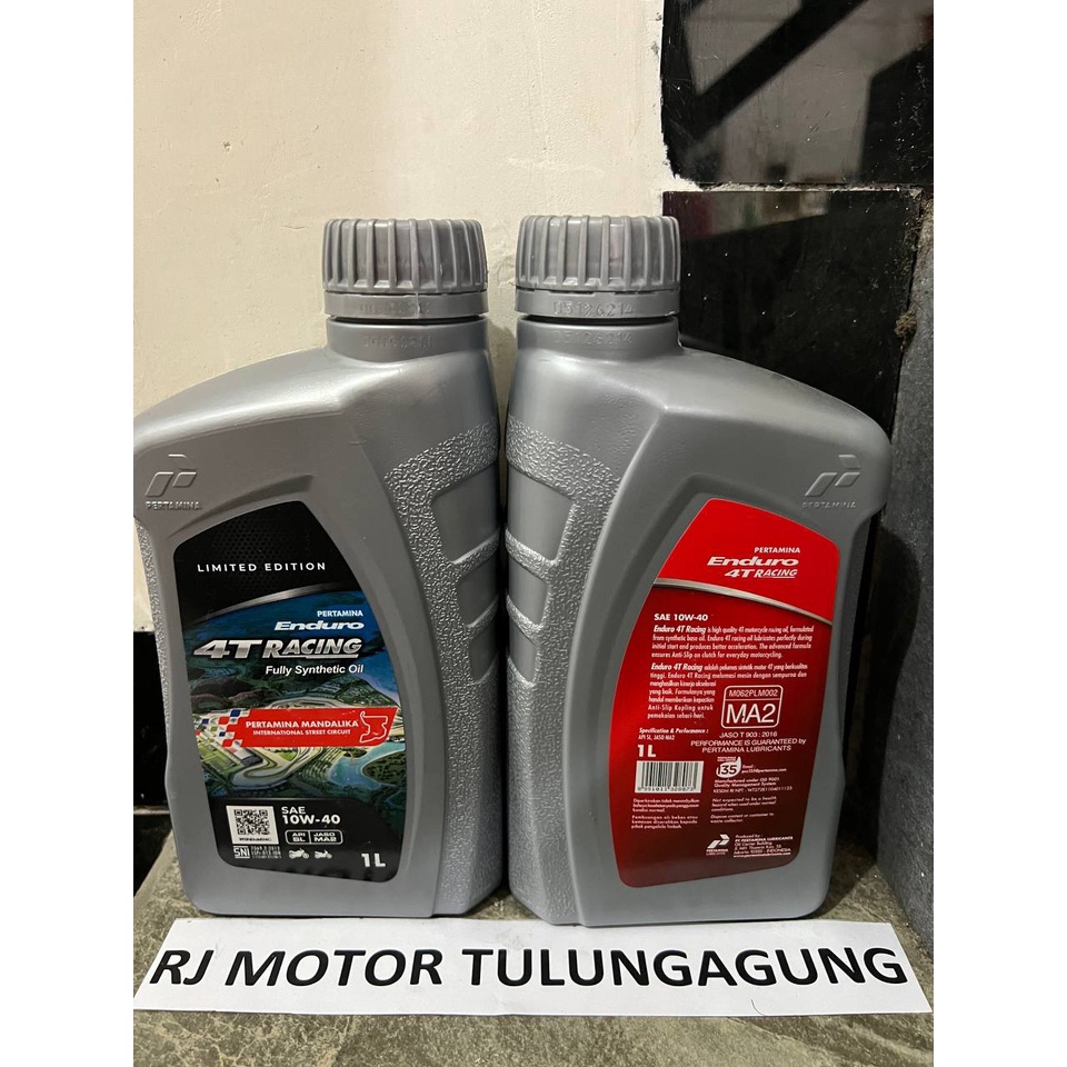Jual Oli Motor Pertamina Enduro 4T Racing, SAE 10W-40 API SL JASO MA2, 1 liter | Shopee Indonesia