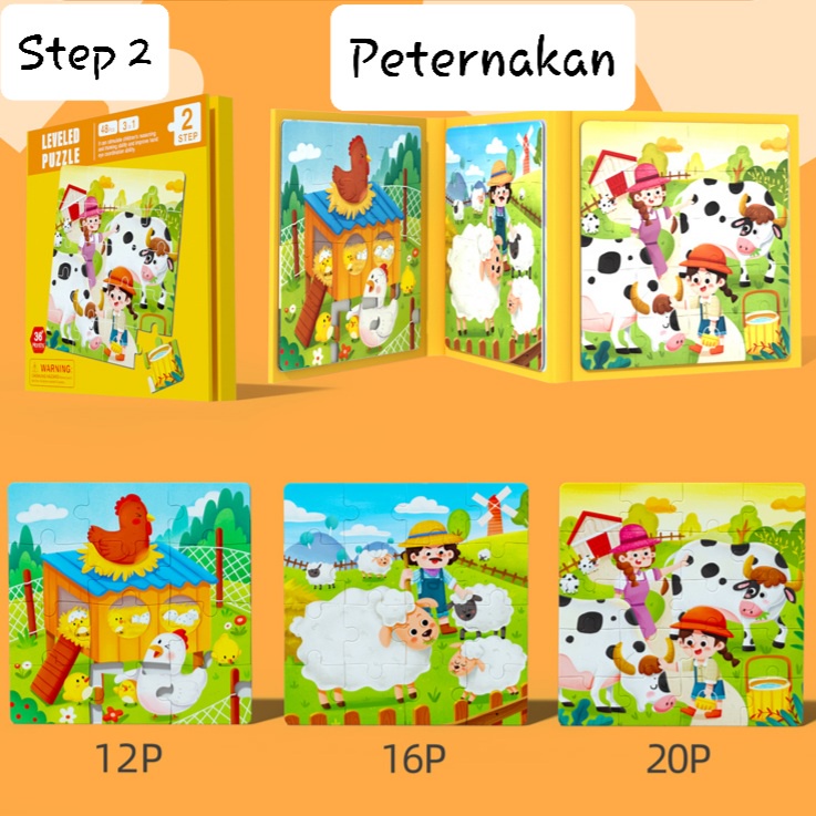 Jual [tma] Buku Puzzle Magnet 3 in 1 Dengan 5 Step Variasi / Booklet ...