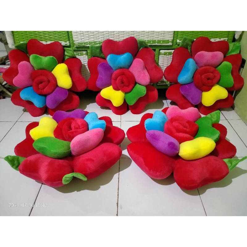 Jual BANTAL BUNGA RAINBOW DIAMETER 50cm | Shopee Indonesia
