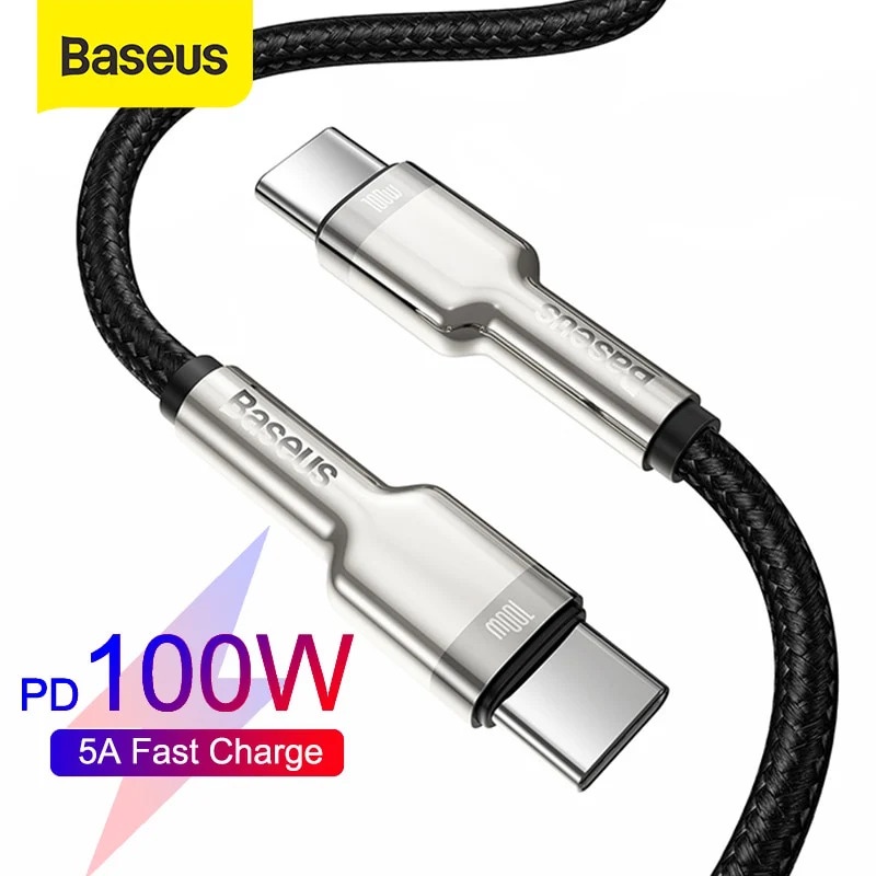 Jual BASEUS KABEL DATA TYPE-C TO TYPE-C 100W FAST CHARGE PD QUICK ...