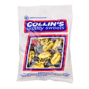 Jual PERMEN COLLINS RASA KACANG ZAK 160GRAM | Shopee Indonesia