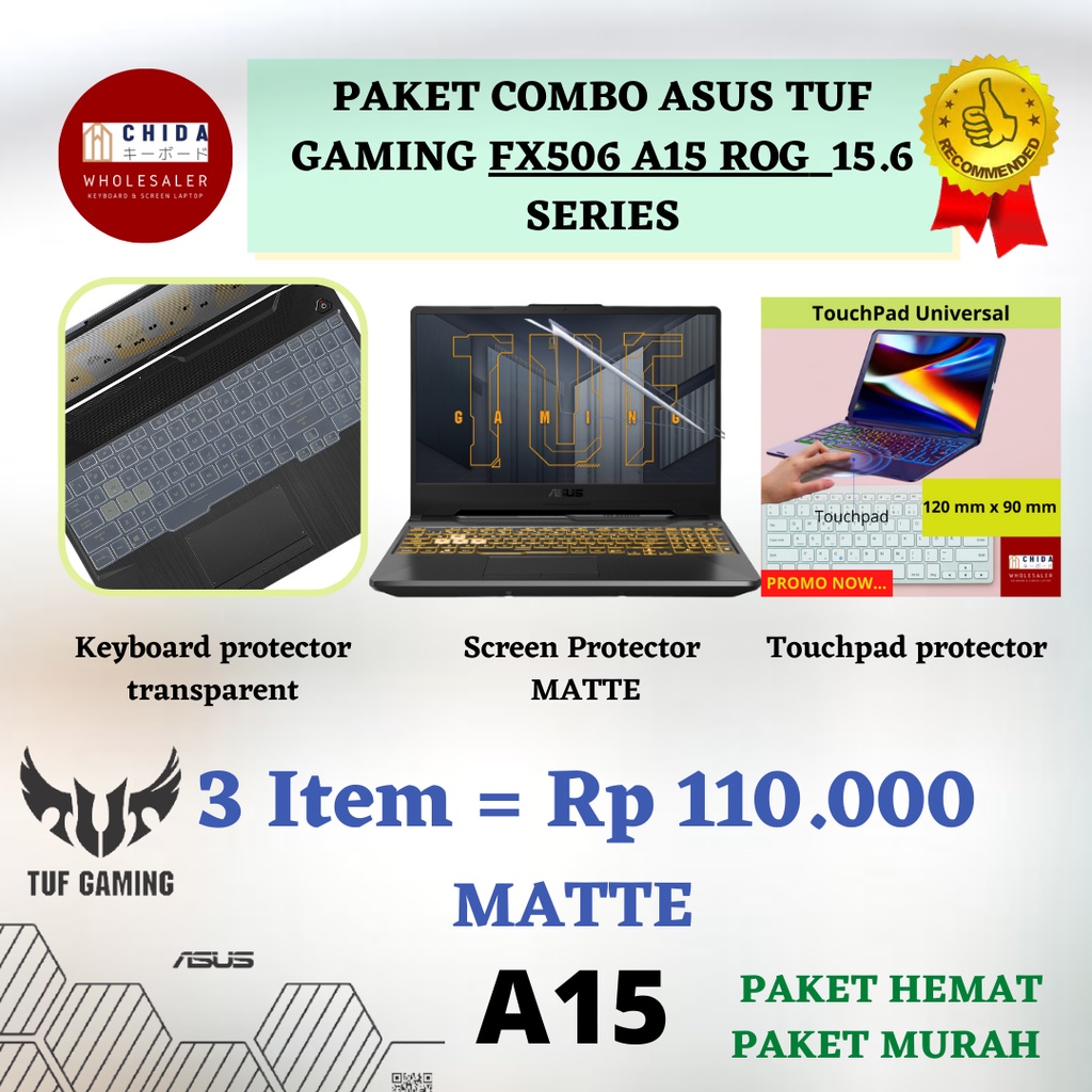 Jual Paket Combo ASUS TUF GAMING A15 FX506 SERIES 15.6 MATTE HD ...