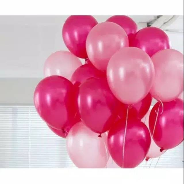 Jual Balon Latex Metalik Mix 30 pcs (pink, magenta) | Shopee Indonesia