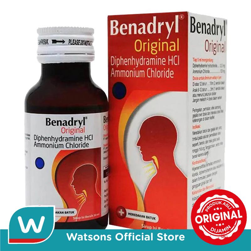 Jual Benadryl Original 50ml | Shopee Indonesia