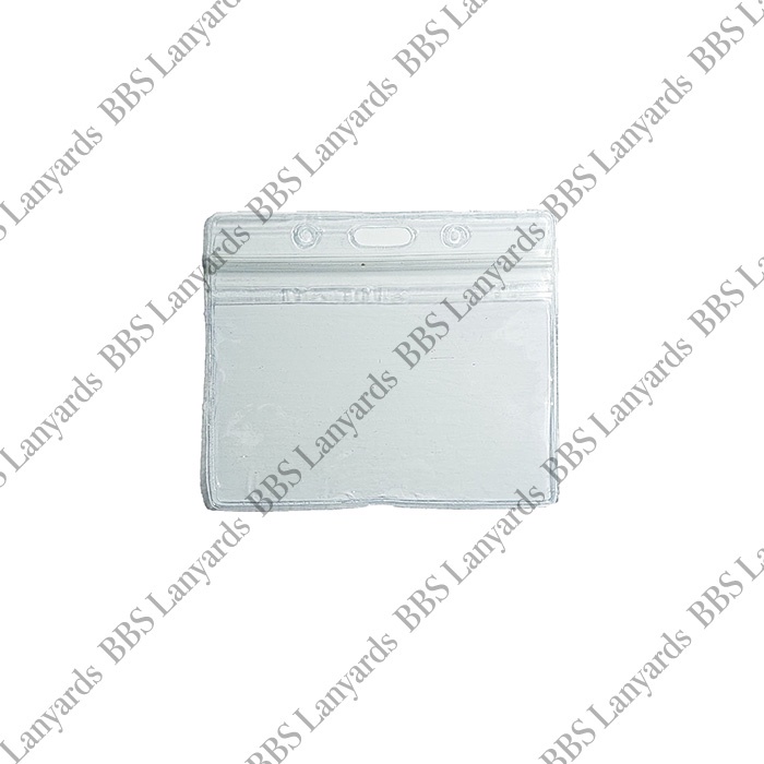 Jual ID Card Plastik Panitia Case Holder Klip Zip lock Landscape ...