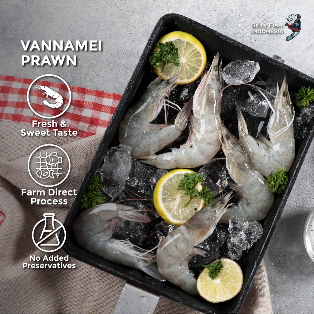 Jual Udang Vanname Utuh Chilled (500gr) | Shopee Indonesia