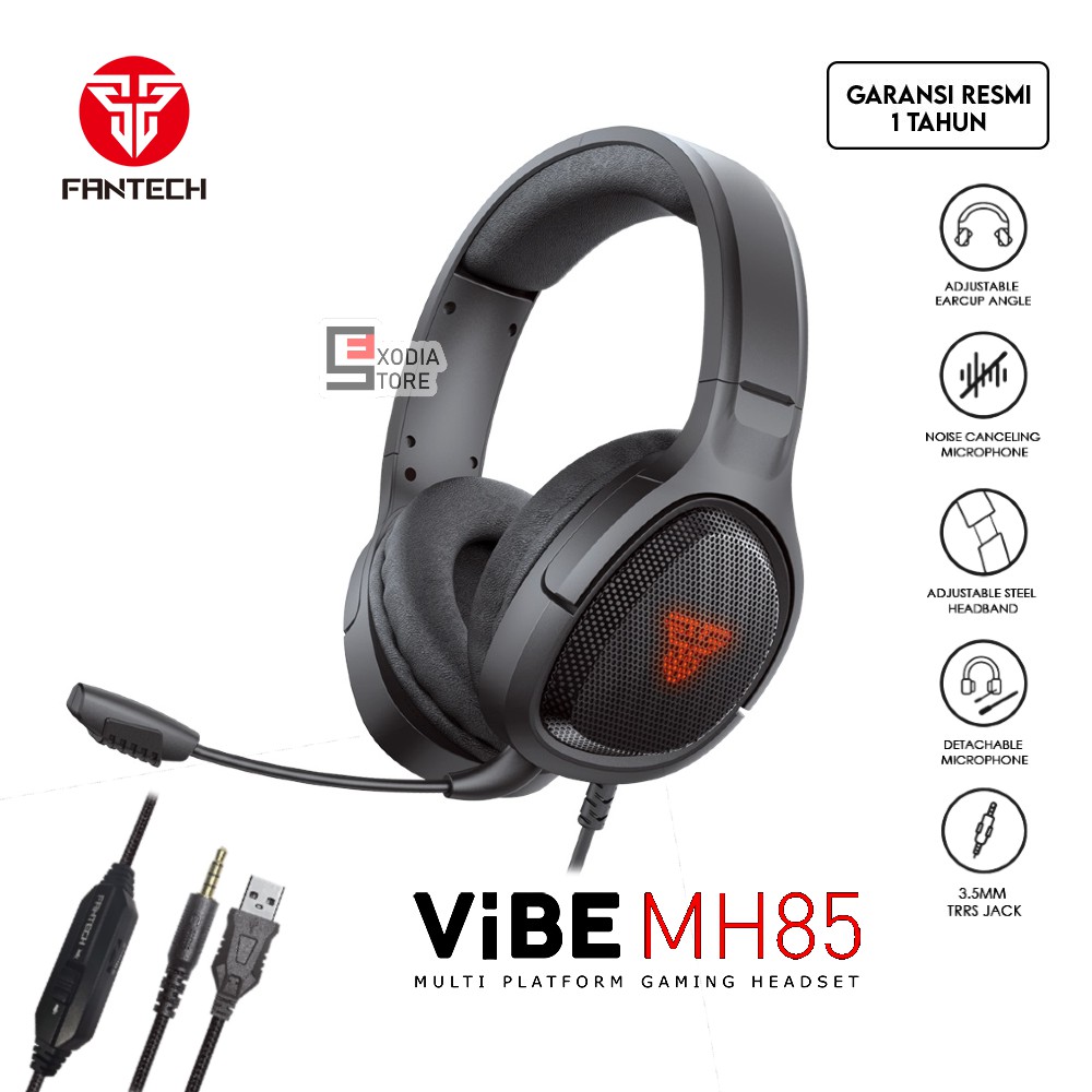 Jual Fantech VIBE MH85 Headset Gaming Mobile Multi Platform Gaming ...