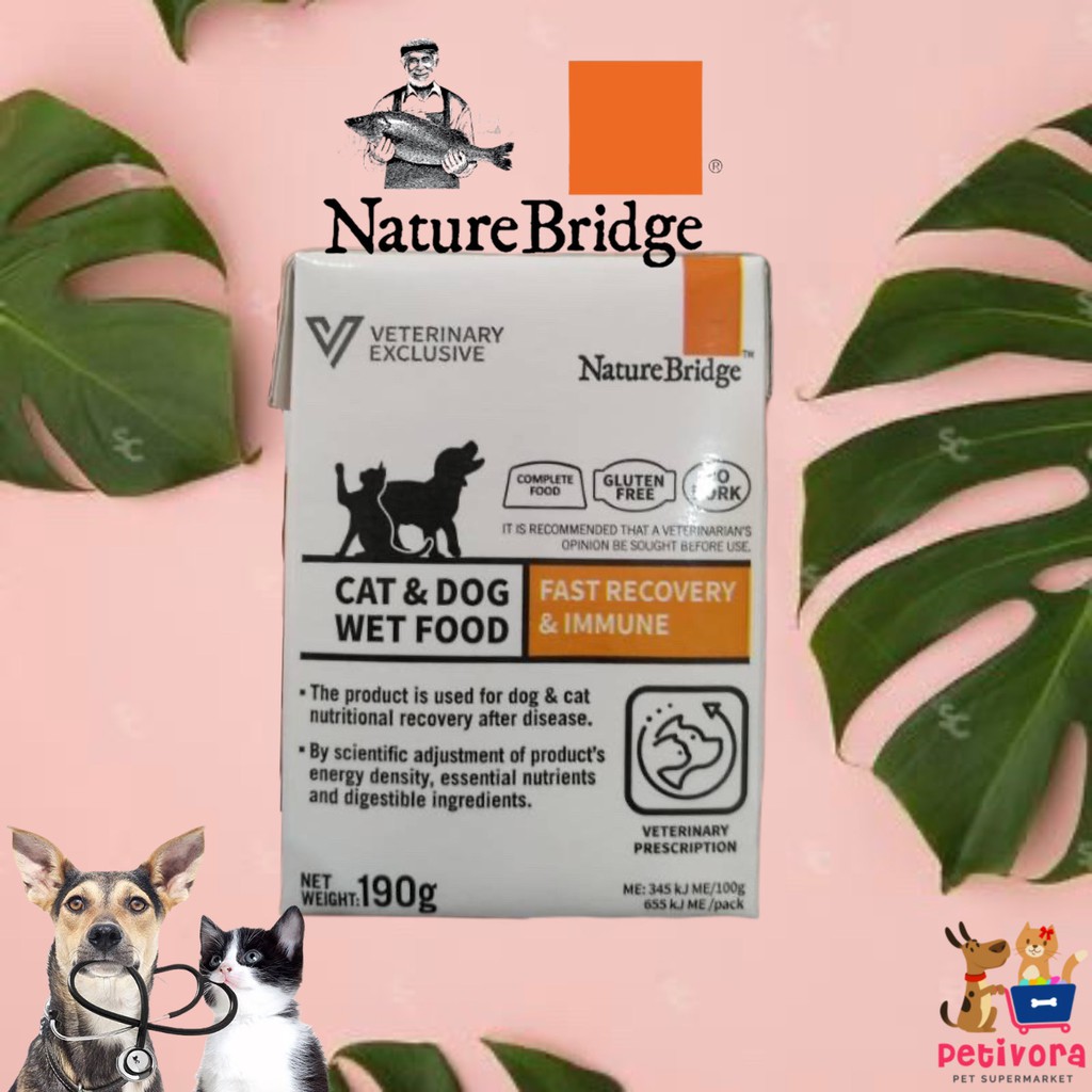 Jual Nature Bridge Fast Recovery and Immune for Cat and Dog 190gr NB ...