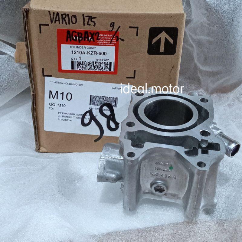 Jual Cylinder block blok boring Vario 125 original AHM 12100 / 1210A ...