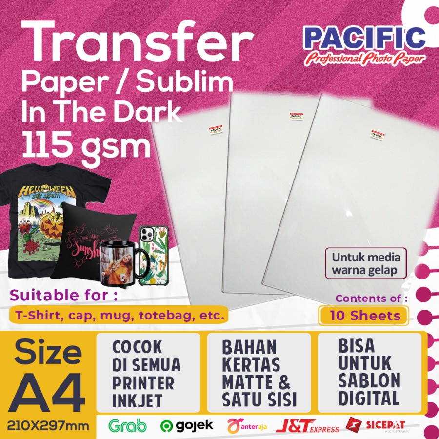 Jual Kertas Transfer-Sublim / Sublime-Transfer Paper A4 In The Dark ...