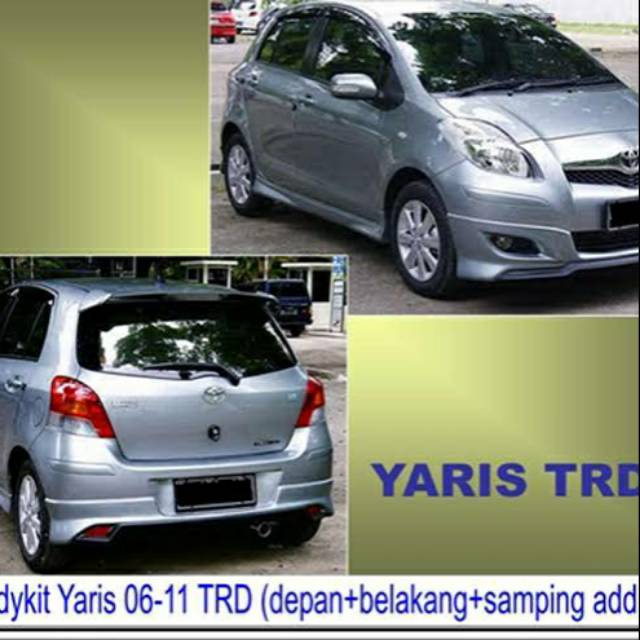 Jual Bodykit Yaris 2006/11 model TRD2 | Shopee Indonesia