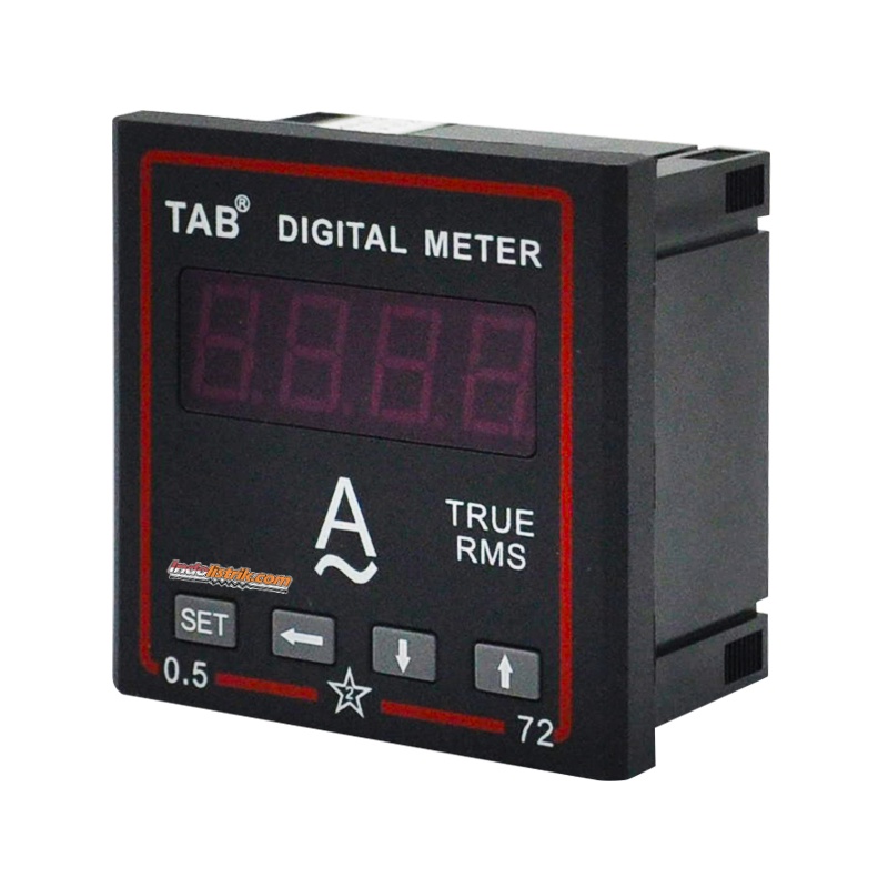 Jual Ampere Meter Digital LED 72x72mm Via CT/5A (AC) TAB | Shopee Indonesia