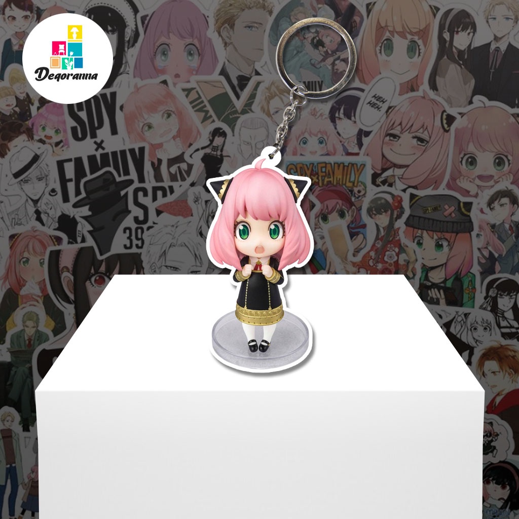 Jual Spy x Family Anya Forger Figurine - Gantungan Kunci Akrilik ...