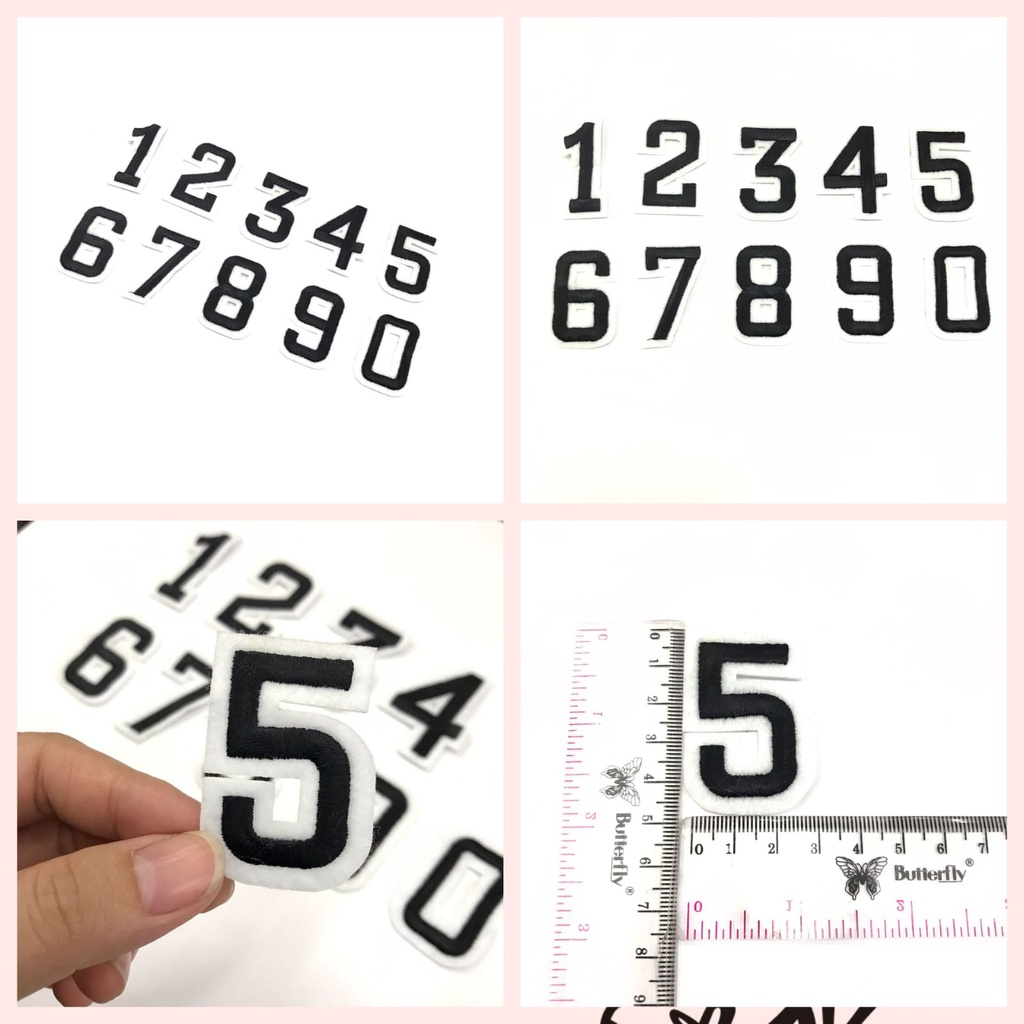 Jual 1 PC - IRON PATCH ANGKA / EMBLEM ANGKA / PATCH ANGKA / TEMPELAN ...