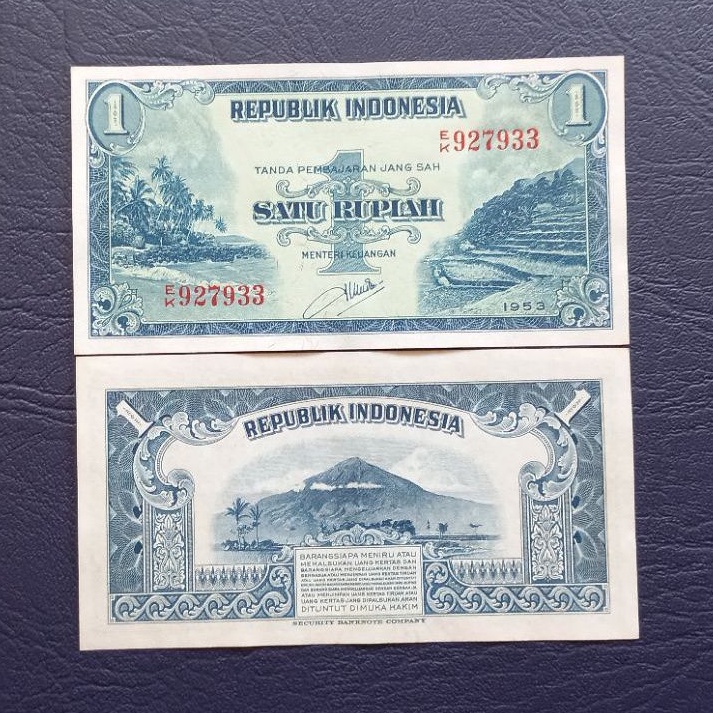 Jual Uang Kuno Kertas 1 Rupiah Seri Pemandangan | Shopee Indonesia