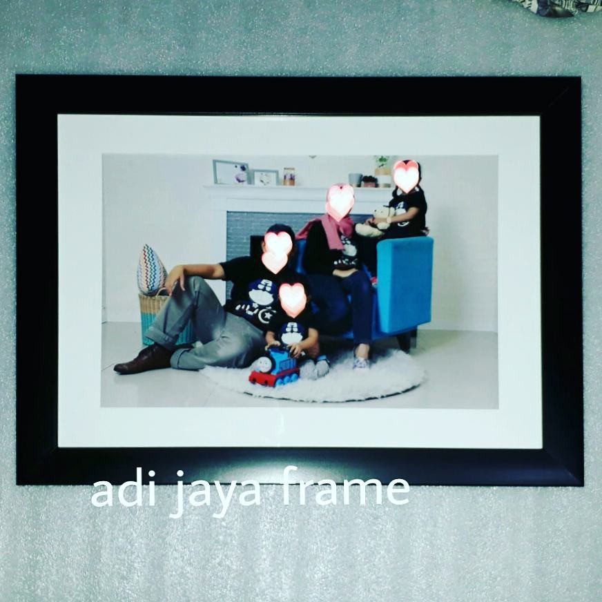 Jual Frame minimalis 3cm black | Shopee Indonesia