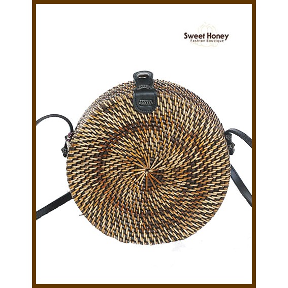 Jual Sweet Honey Tas Rotan Bali Kekinian Tiger Macan Diameter 20cm ...