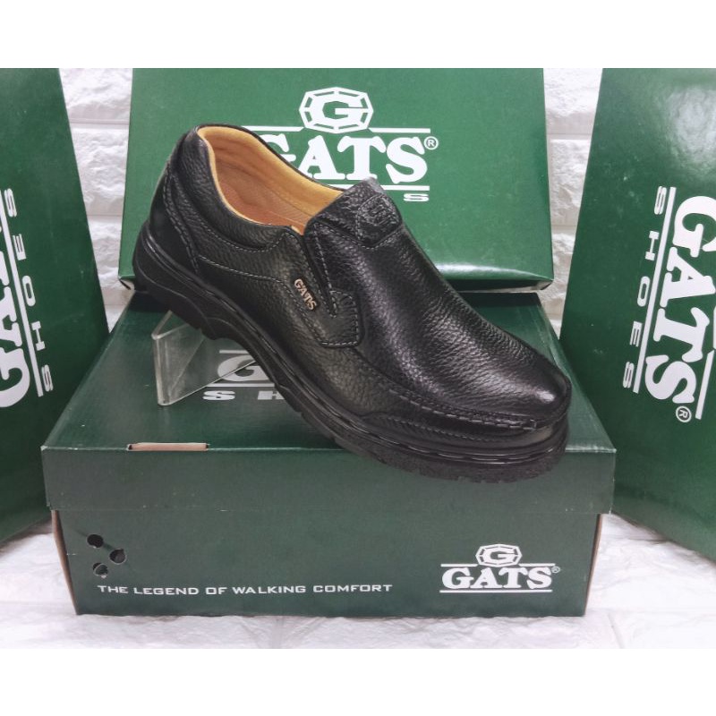 Jual sepatu kulit slip on pria GATS LB 5002 Original | Shopee Indonesia