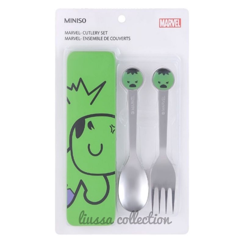 Jual Alat Makan Miniso - Marvel Cutlery Set | Shopee Indonesia