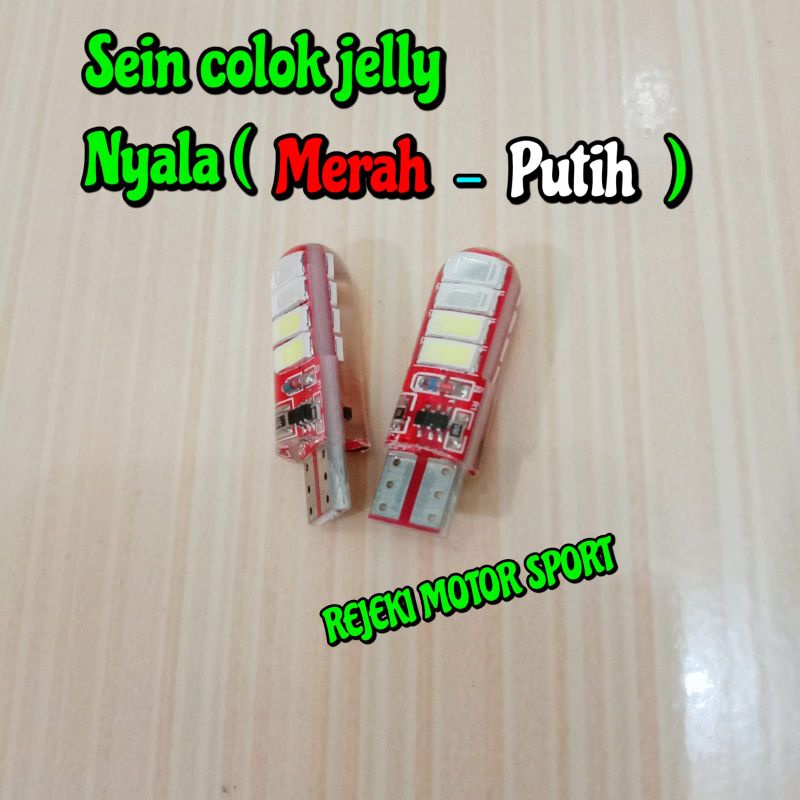 Jual Sein colok jelly Nyala 2 warna ( MERAH+PUTIH ) | Shopee Indonesia
