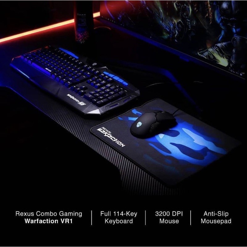 Jual REXUS WARFACTION VR1 - 3 in 1 Gaming (Keyboard, Mouse, And ...