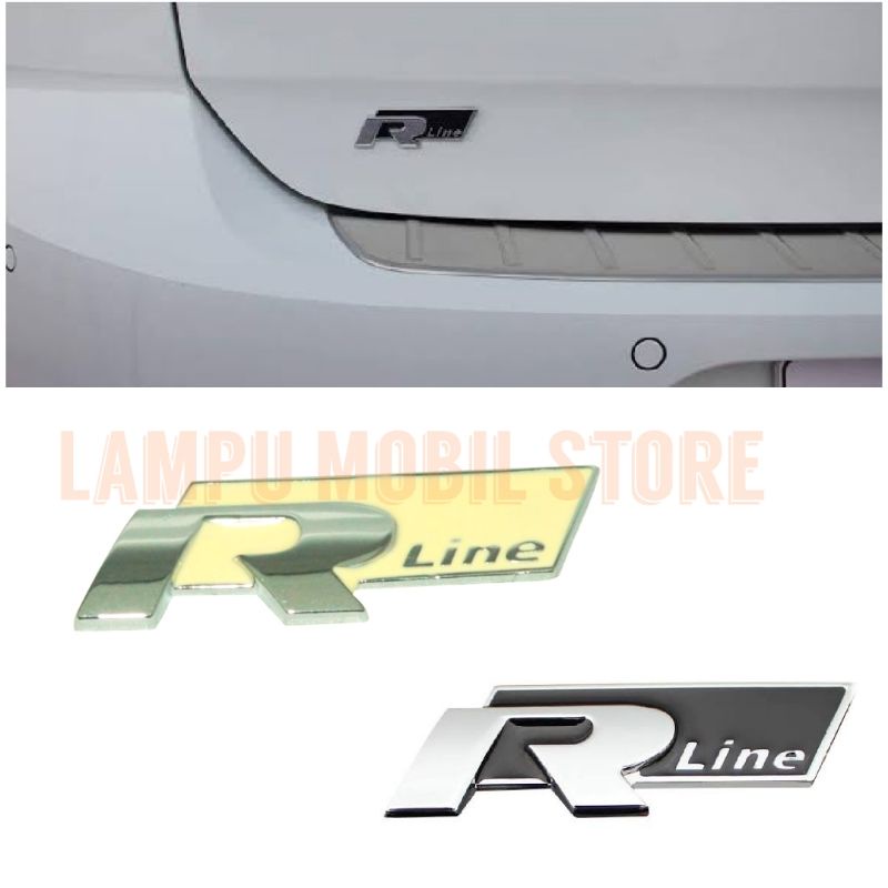 Jual Emblem Besi Volkswagen Logo R-LINE | Shopee Indonesia